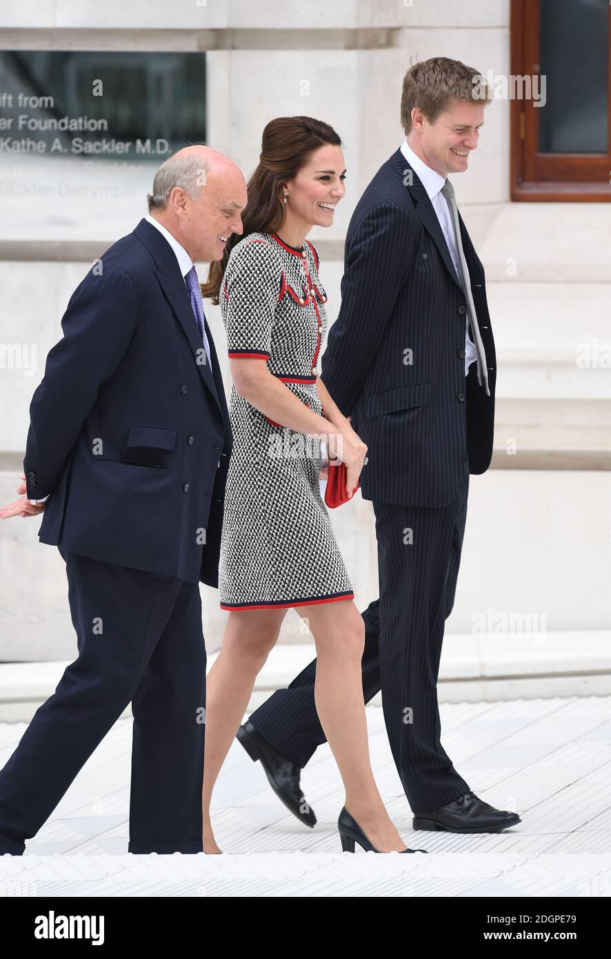 The Duchess of Cambridge leaving the Victoria and Albert Museum, where ...