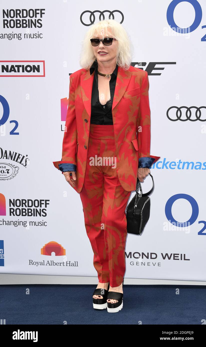 Debbie Harry from Blondie arriving for the Nordoff Robbins O2 Silver Clef Awards held at the ...