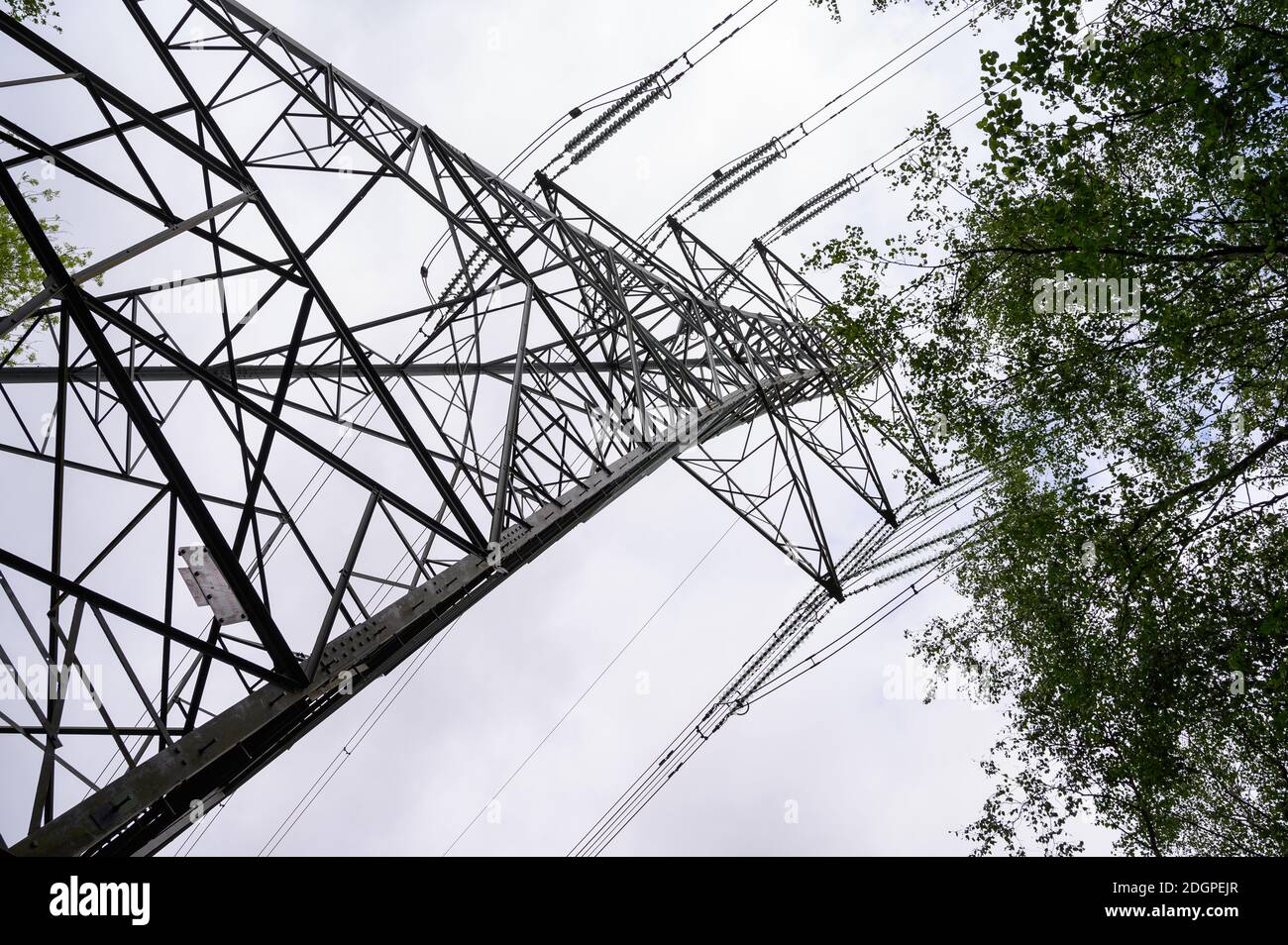 Electricity Pylon ZQ36, Salford, Manchester Stock Photo - Alamy