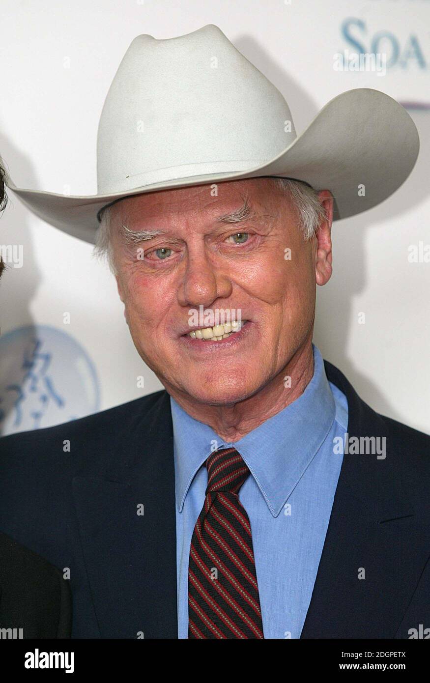 Larry Hagman at the British Soap Awards 2004, BBC Television Centre ...