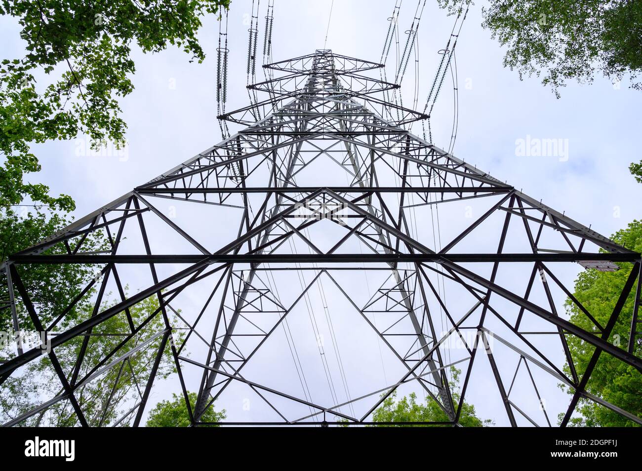 Electricity Pylon ZQ36, Salford, Manchester Stock Photo - Alamy