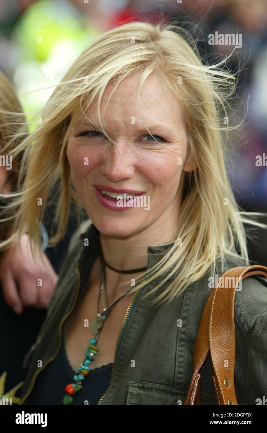 Jo Whiley arriving at the premiere of Harry Potter and the Prisoner of ...