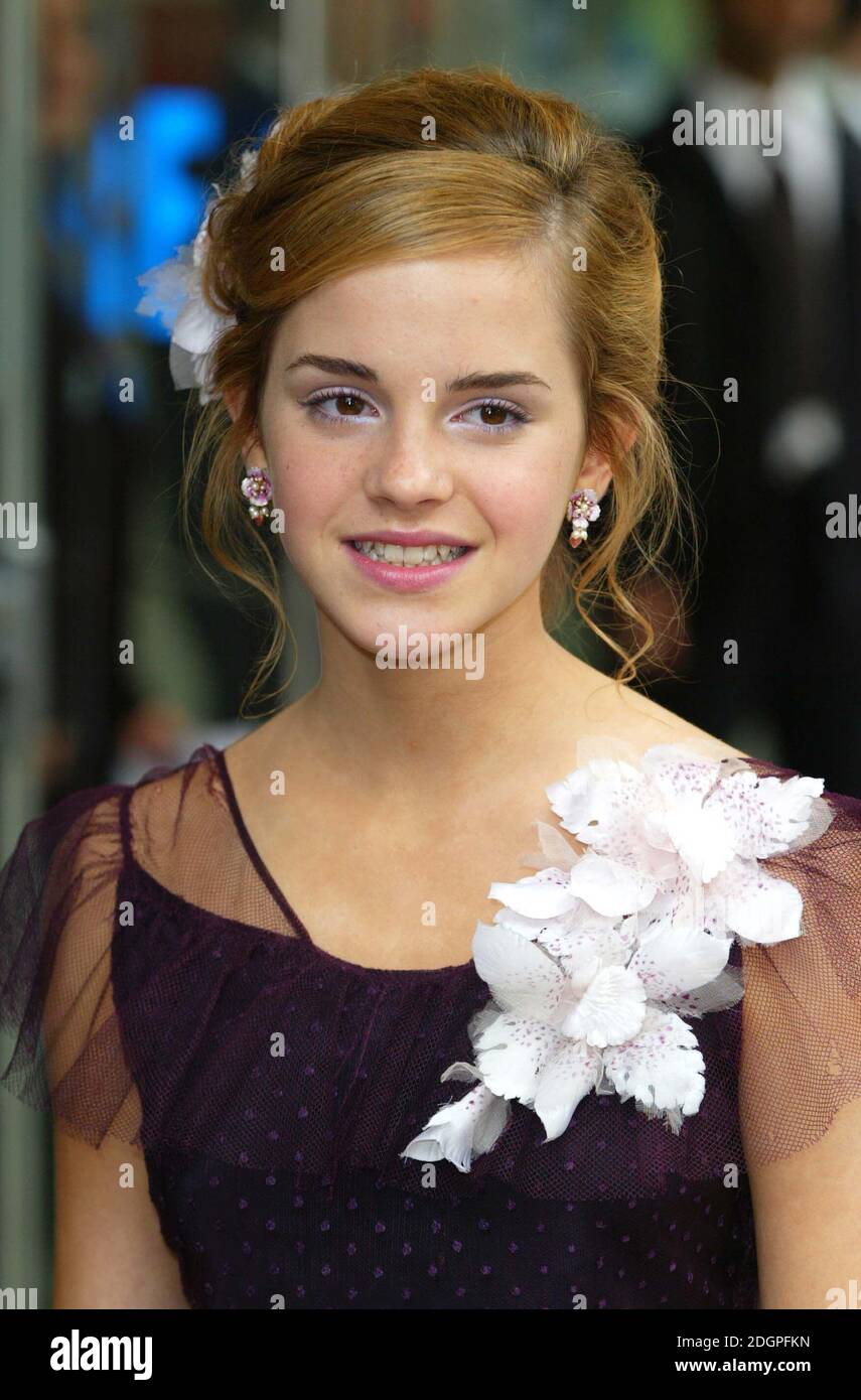 Emma Watson arriving at the premiere of Harry Potter and the Prisoner ...