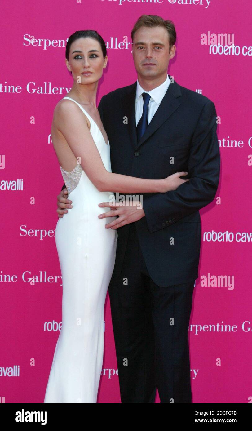 Erin O'Connor and Jamie Theakston arriving at the Serpentine Gallery ...