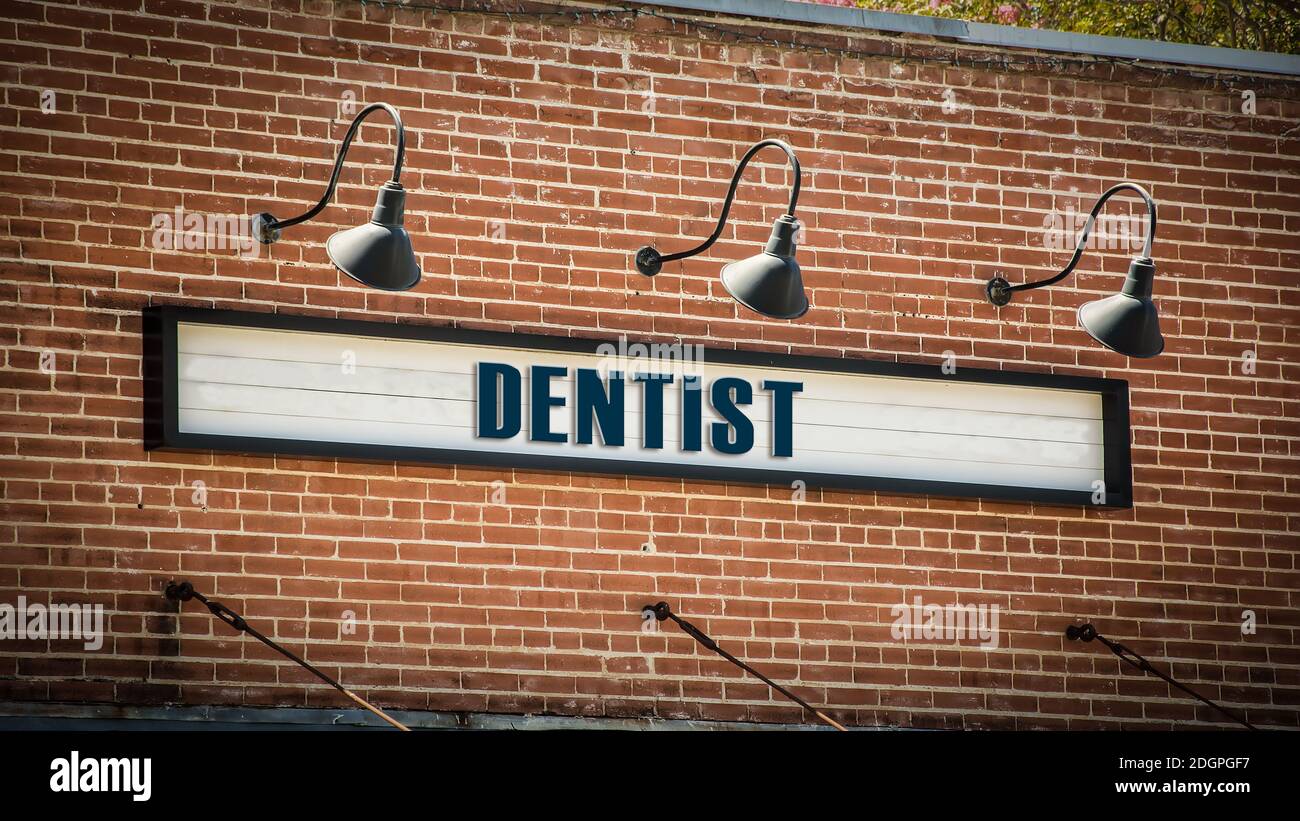 Dentist dentists sign teeth hi-res stock photography and images - Alamy