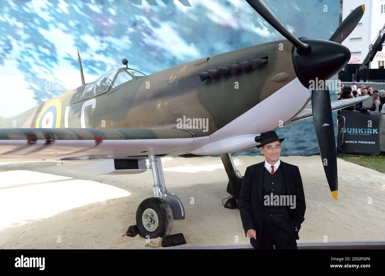 Sir Mark Rylance attending the world premiere of Dunkirk, held at the ...