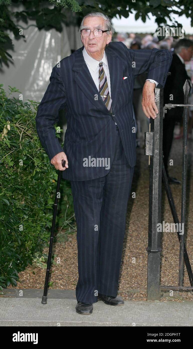 Dennis Healy attending the David Frost Garden Party in Chelsea, London ...