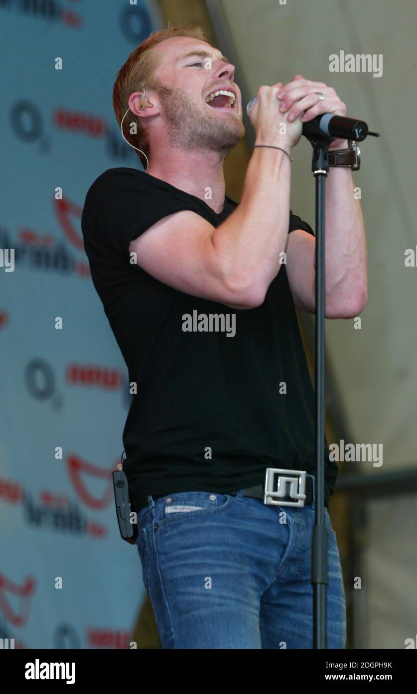 Ronan Keating at the BRMB Party in the Park, Cannon Hill Park ...