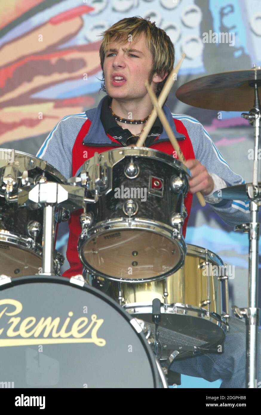 McFly at the BRMB Party in the Park, Cannon Hill Park, Birmingham. Doug ...