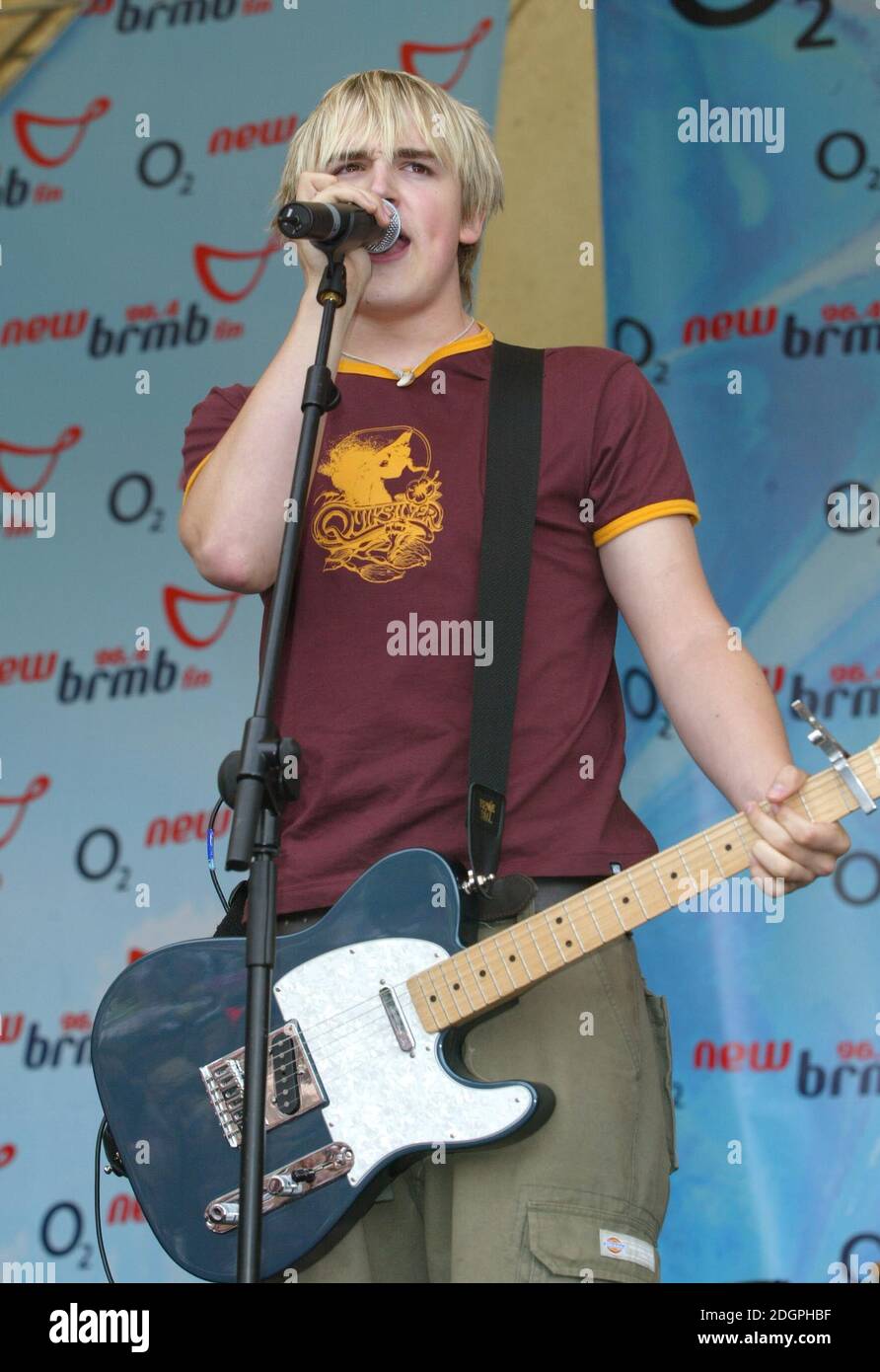 McFly at the BRMB Party in the Park, Cannon Hill Park, Birmingham. Doug ...