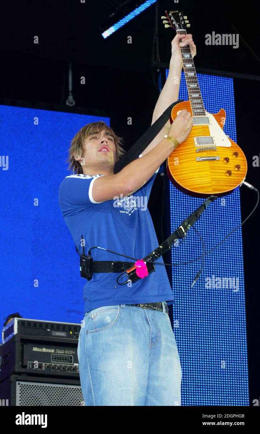 Charlie from Busted performing at the Princes Trust Party In The Park ...
