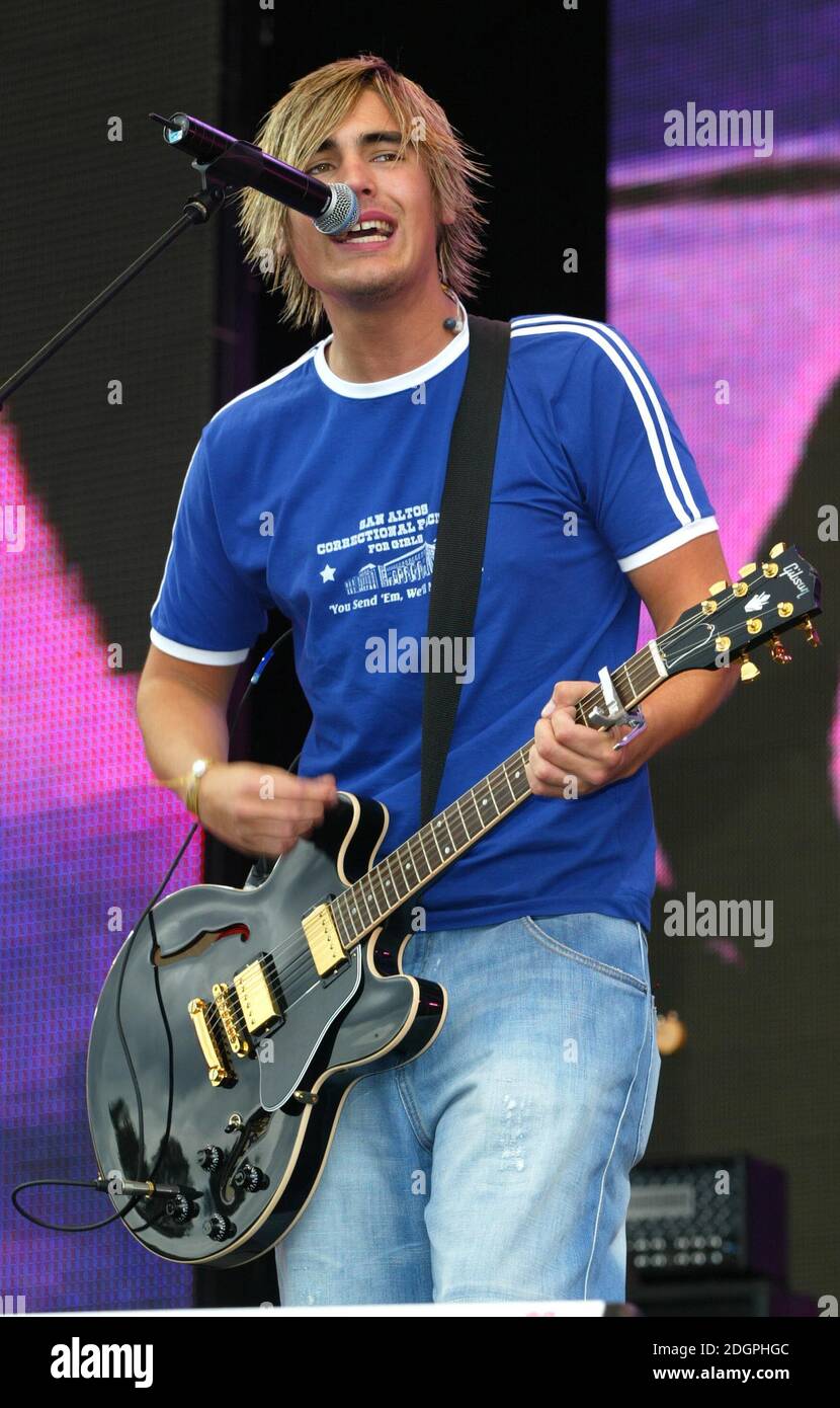 Charlie from Busted performing at the Princes Trust Party In The Park ...
