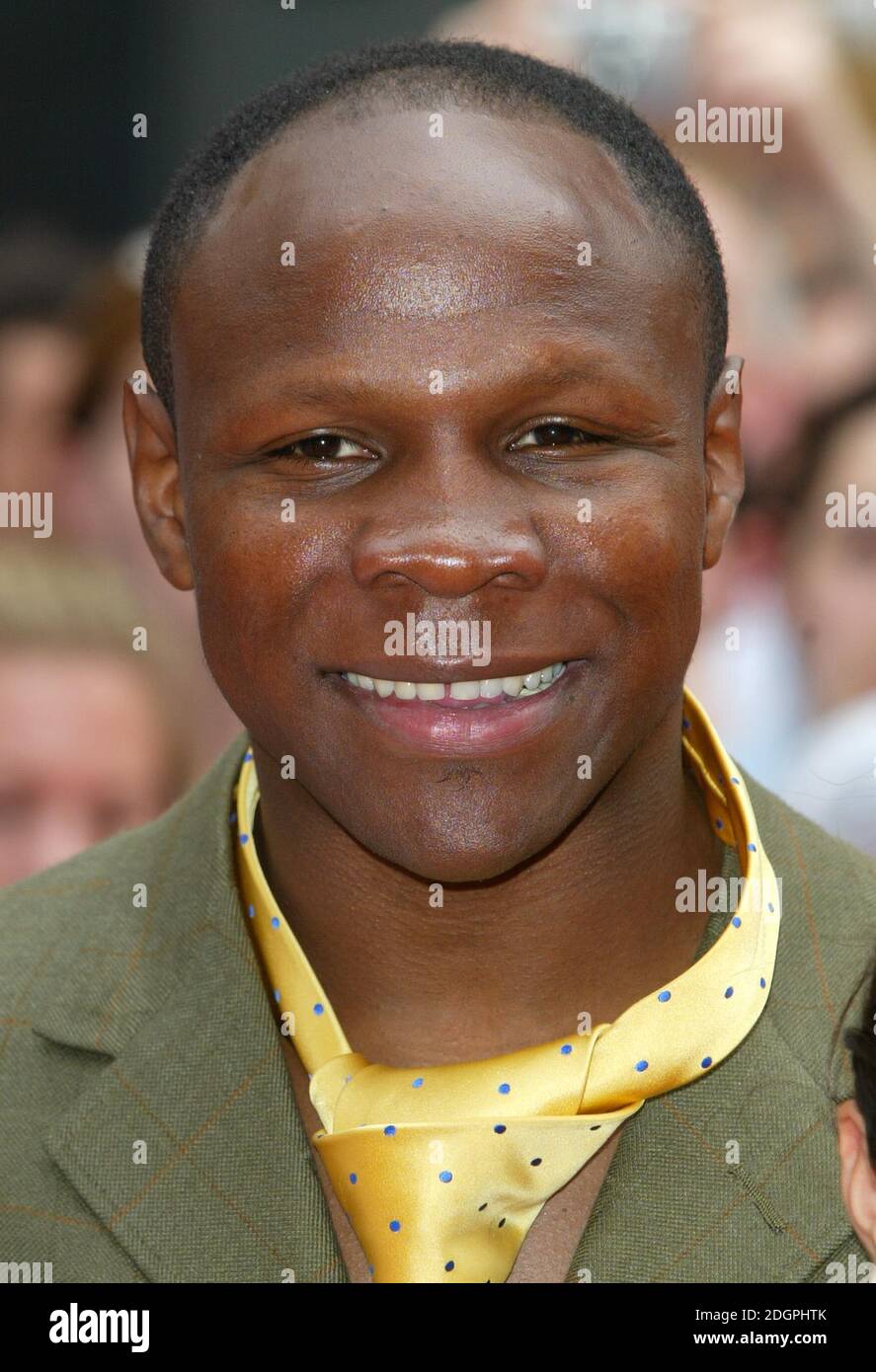 Boxer Chris Eubank attending the UK Premiere of Garfield in Leicester ...
