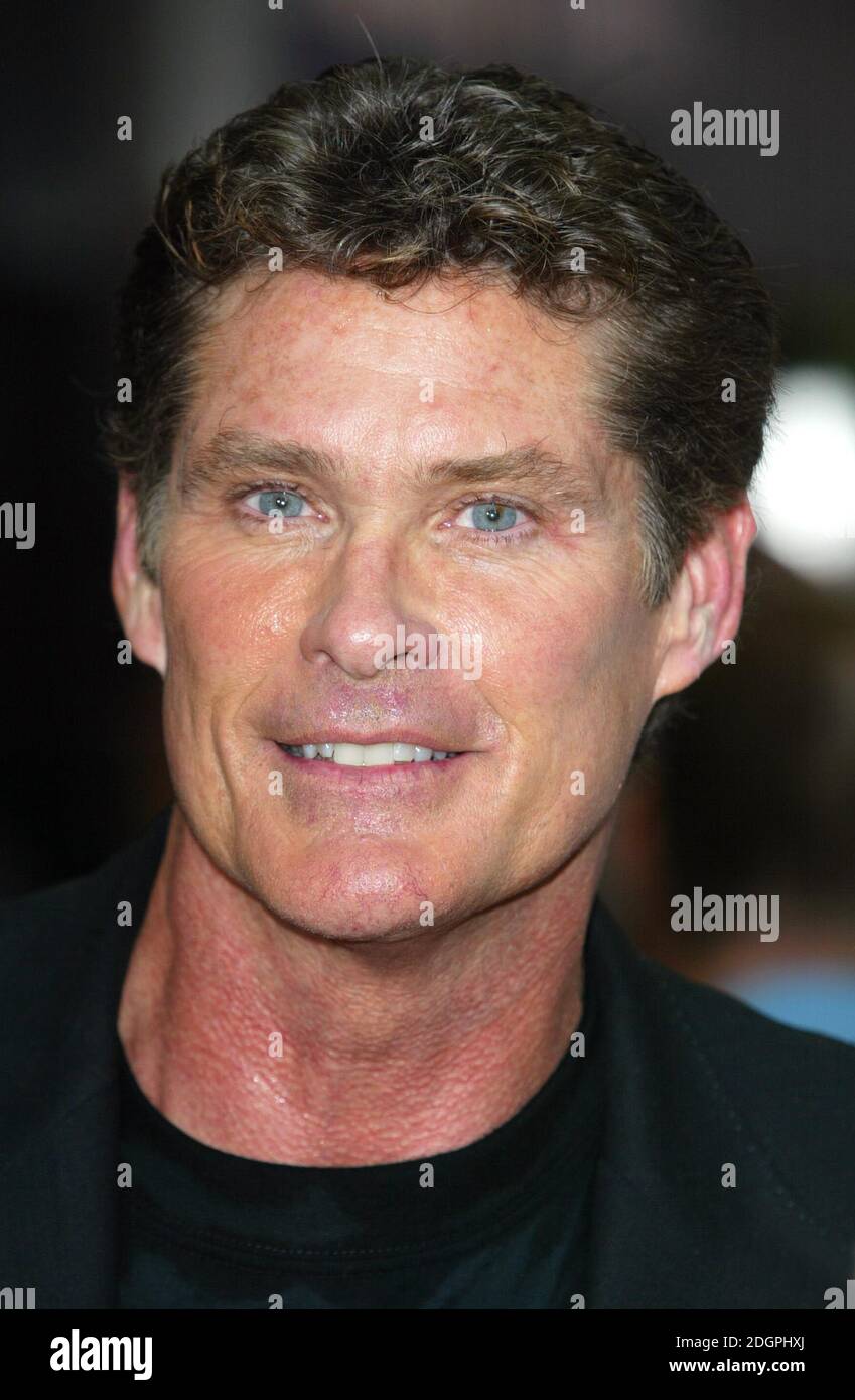 David Hasselhoff at the UK Premiere of I Robot, Leicester Square ...