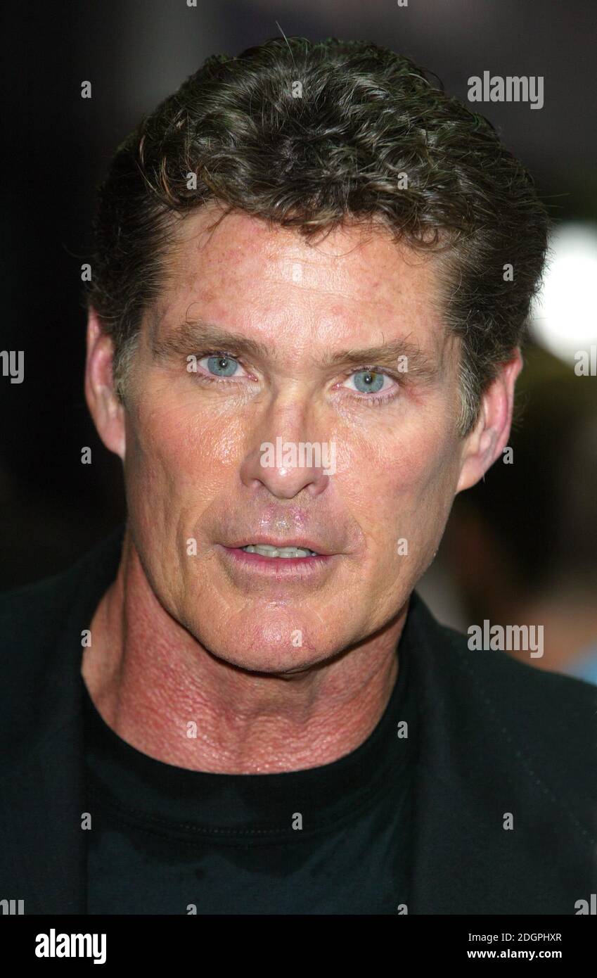 David Hasselhoff at the UK Premiere of I Robot, Leicester Square ...