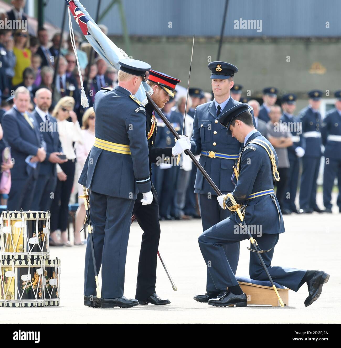 Prince Harry visits RAF Honington in Suffolk to present the RAF ...
