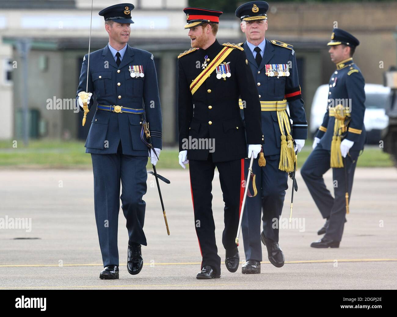 Prince Harry visits RAF Honington in Suffolk to present the RAF ...