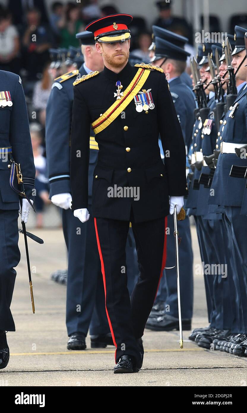 Prince Harry visits RAF Honington in Suffolk to present the RAF ...