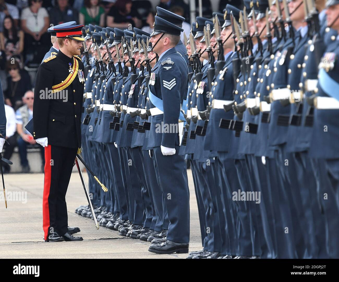 Prince Harry visits RAF Honington in Suffolk to present the RAF ...