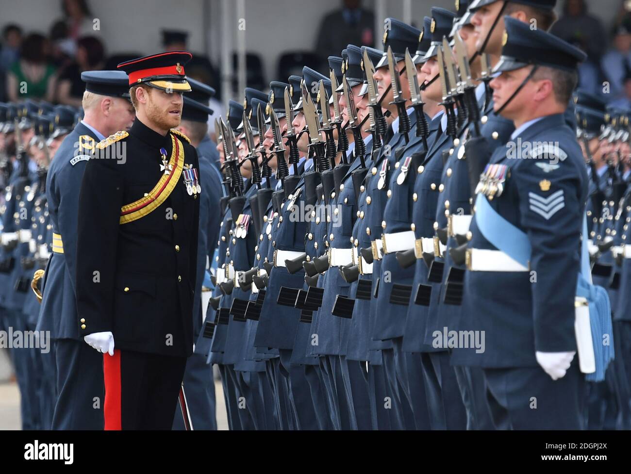 Prince Harry visits RAF Honington in Suffolk to present the RAF ...