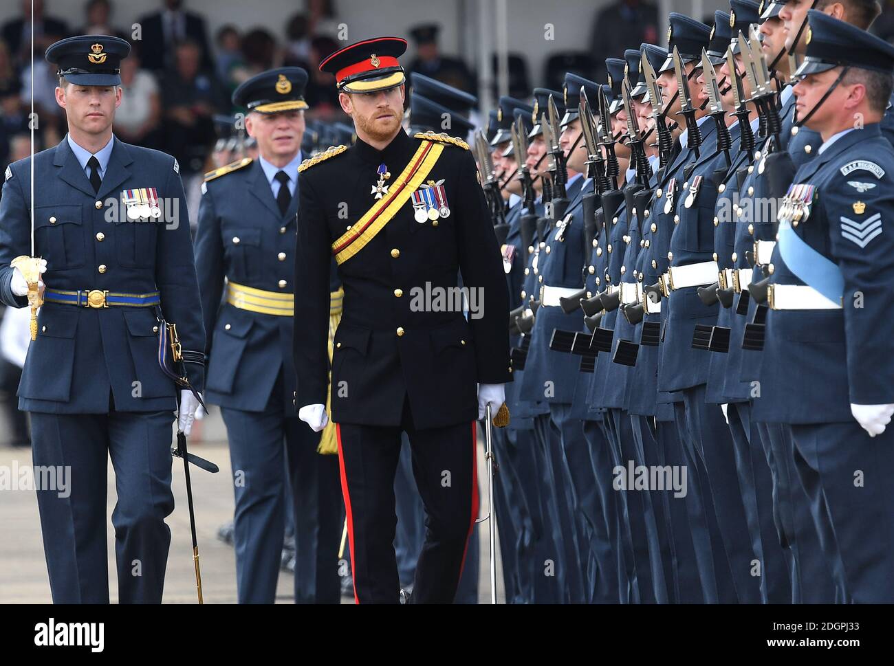 Prince Harry visits RAF Honington in Suffolk to present the RAF ...