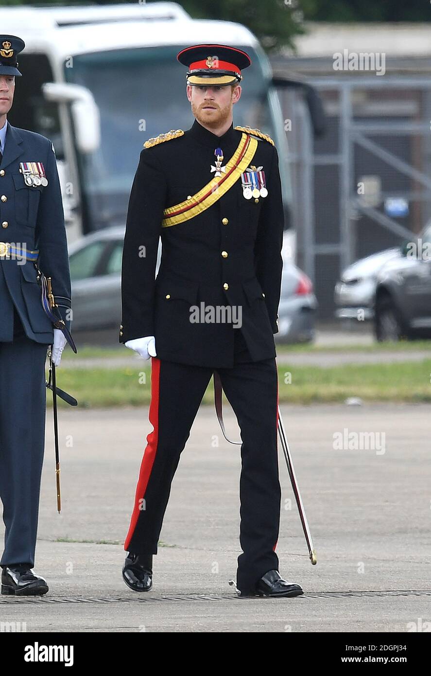 Prince Harry visits RAF Honington in Suffolk to present the RAF ...