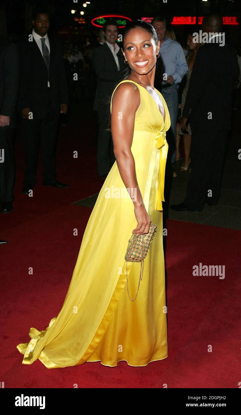 Jada Pinkett Smith attending the UK premiere of Collateral in Leicester ...