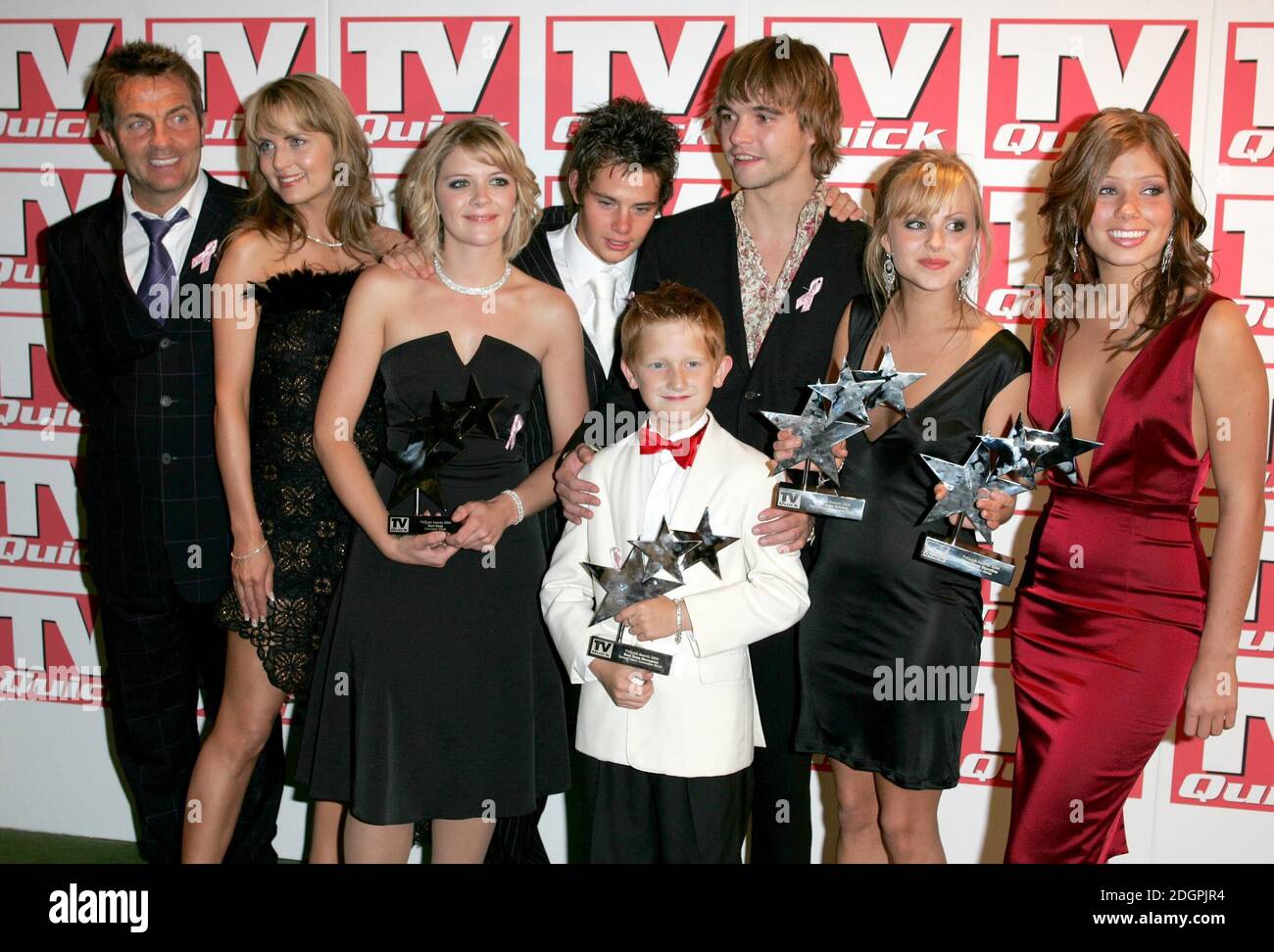 Coronation Street cast attending the 2004 TV Quick Awards at the ...