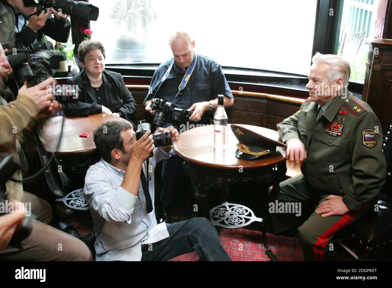 General Mikhail T Kalashnikov, National Hero of Russia and designer of ...