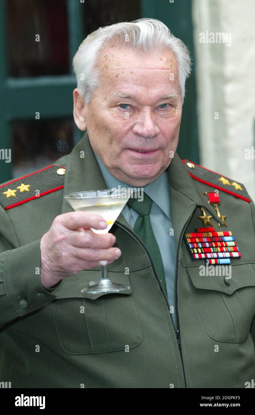 General Mikhail T Kalashnikov, National Hero of Russia and designer of ...
