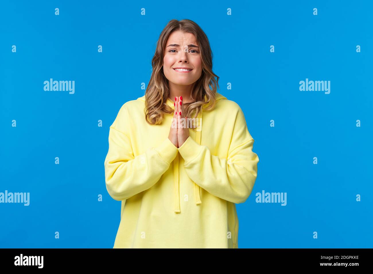 Cute girl saying please and asking you favour, need something asap ...