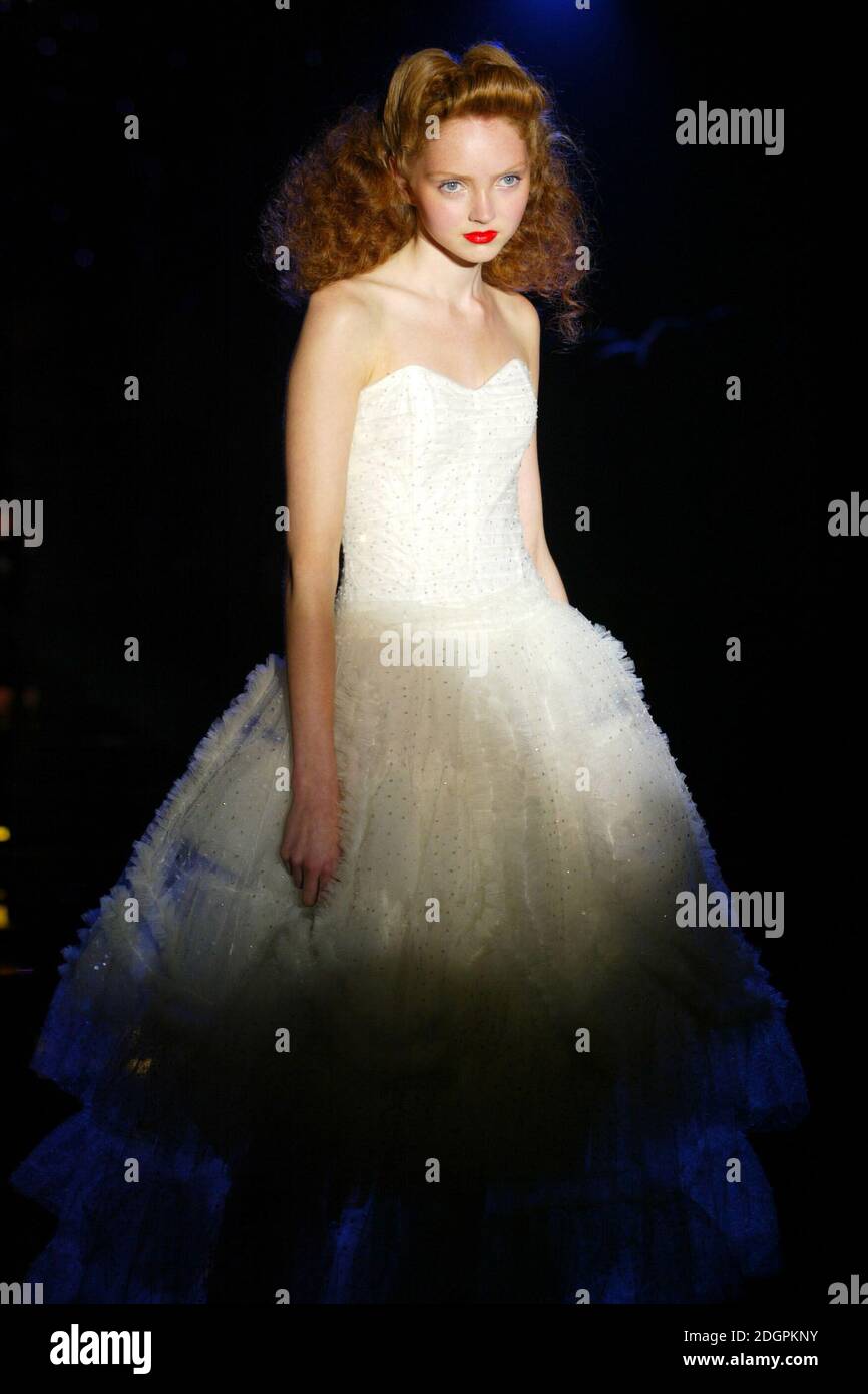 Catwalk models at the Julien MacDonald fashion show, part of London ...