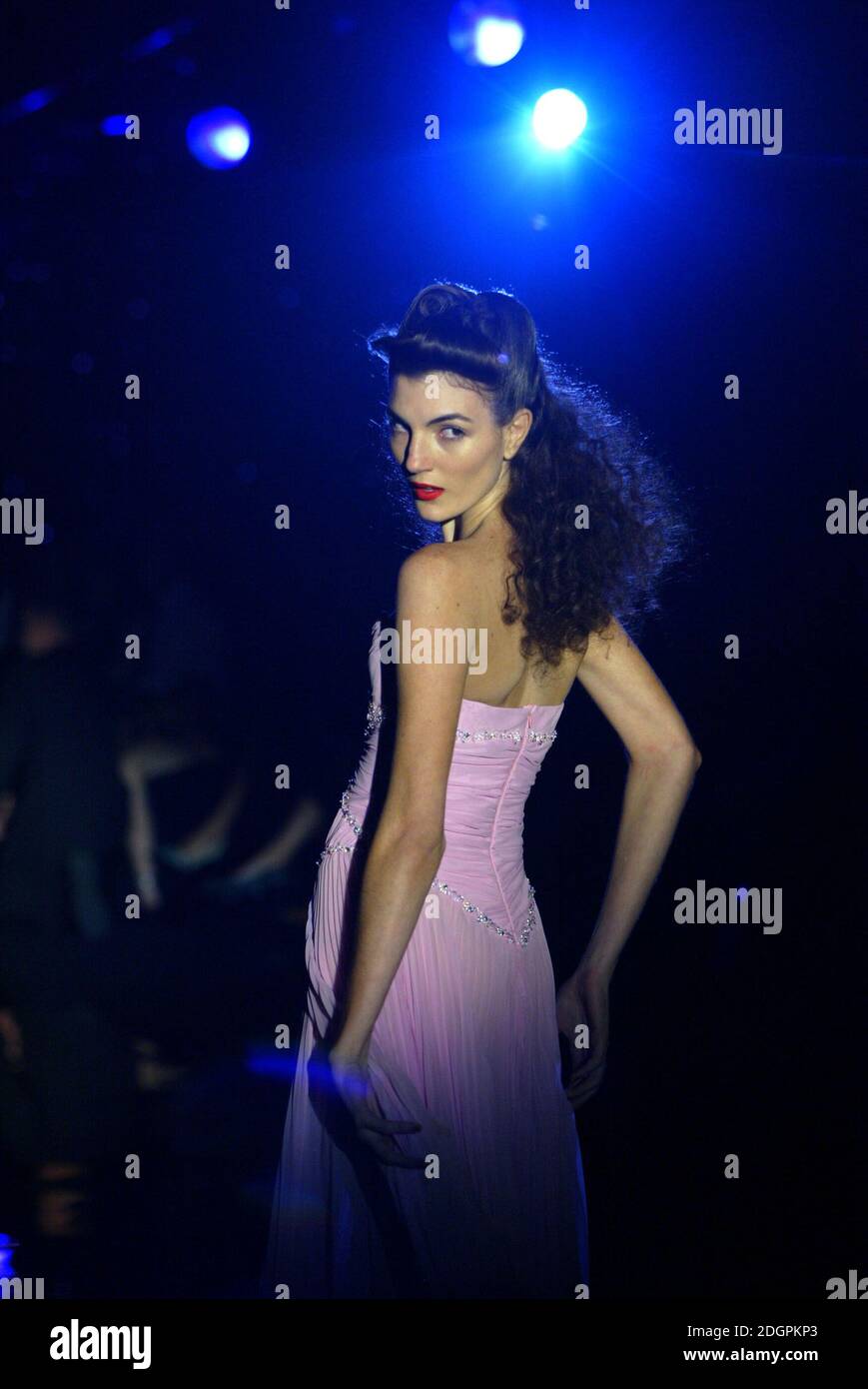 Catwalk models at the Julien MacDonald fashion show, part of London ...