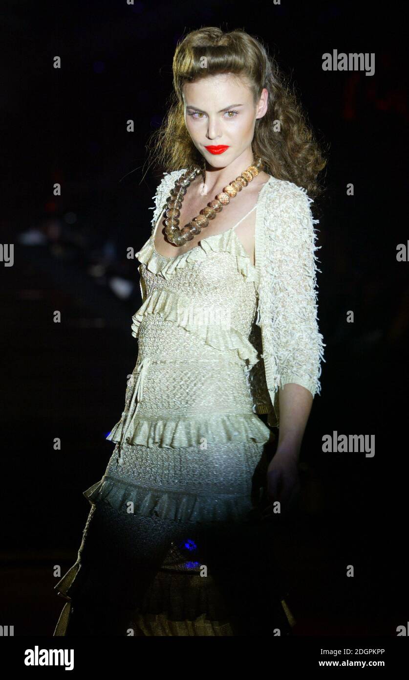 Catwalk models at the Julien MacDonald fashion show, part of London ...