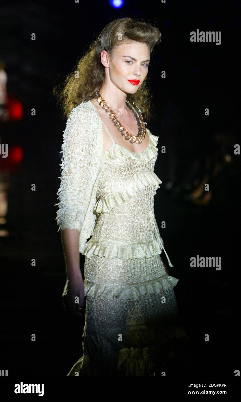 Catwalk models at the Julien MacDonald fashion show, part of London ...
