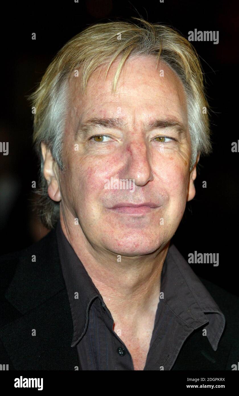 Alan Rickman arriving at the premiere of Layer Cake, The Electric ...