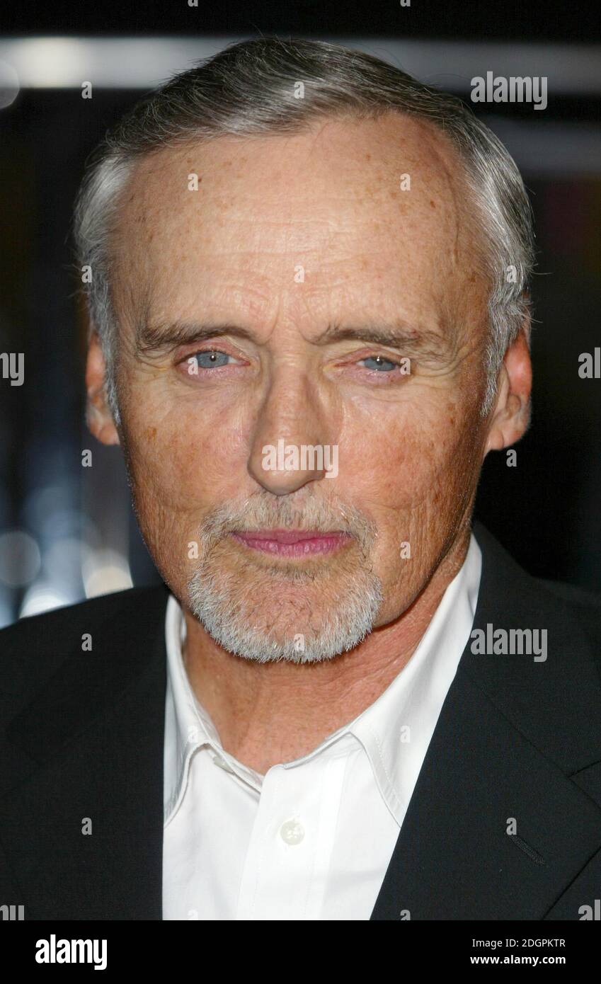Dennis Hopper arriving at the premiere of Layer Cake, The Electric ...