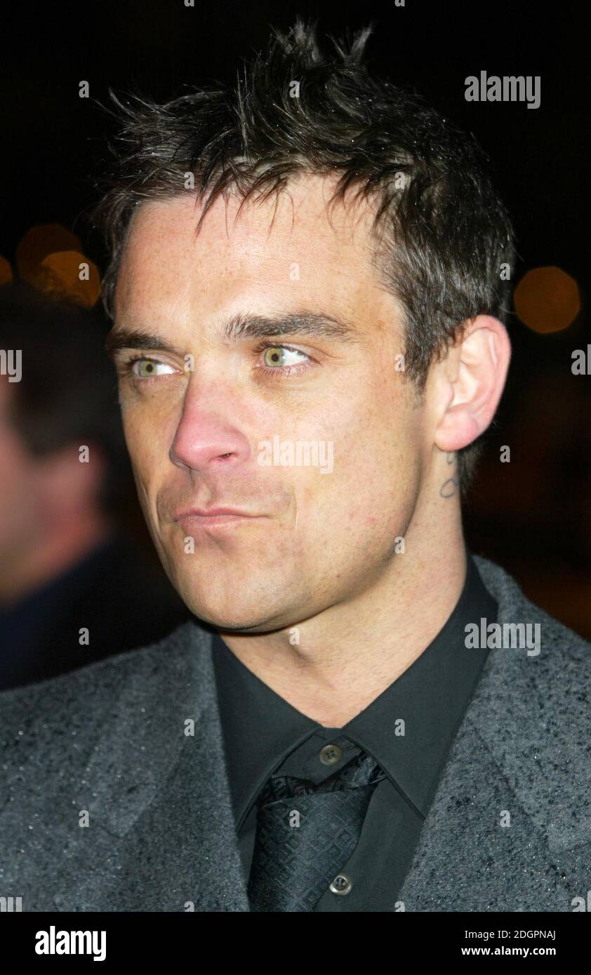 Robbie Williams at the premiere of Bridget Jones, The Edge of Reason ...