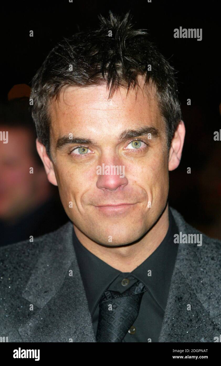 Robbie Williams at the premiere of Bridget Jones, The Edge of Reason ...