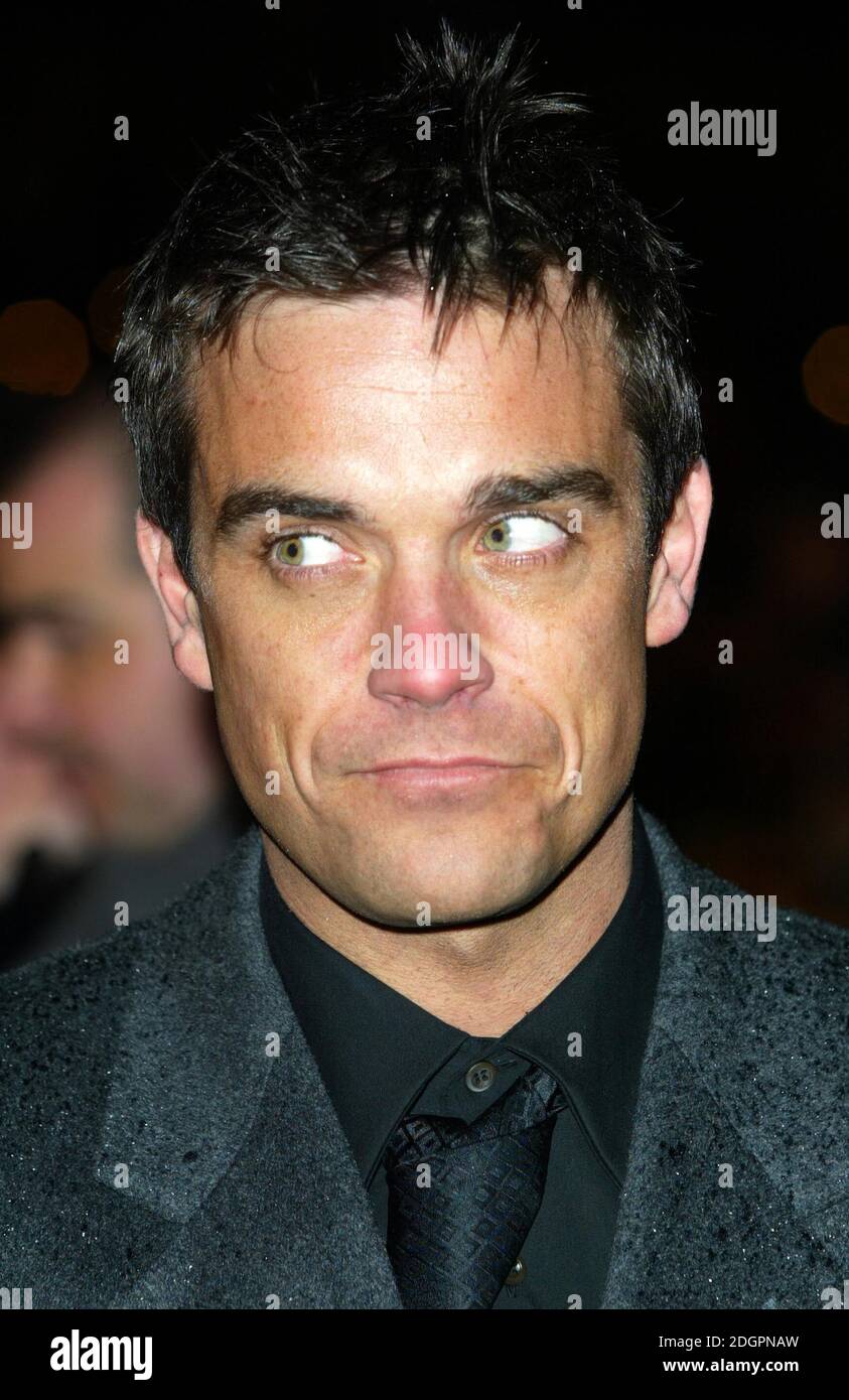 Robbie Williams at the premiere of Bridget Jones, The Edge of Reason ...
