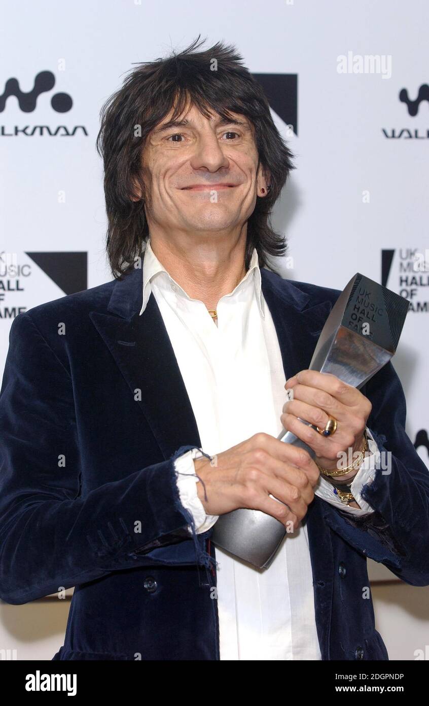 Ronnie Wood attending the 'UK Music Hall Of Fame final', the Channel 4 ...