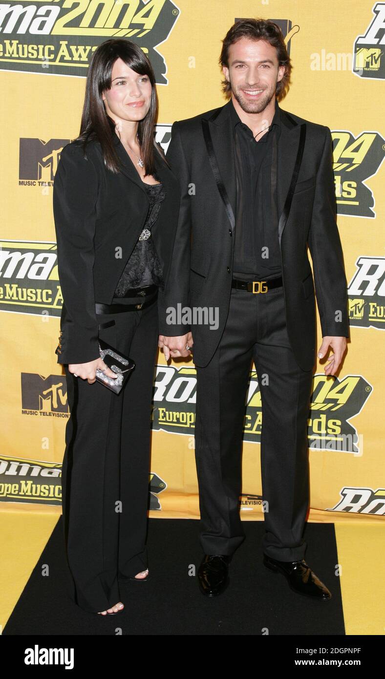 Alexandro De Pierro and girlfreind attending the MTV Europe music ...