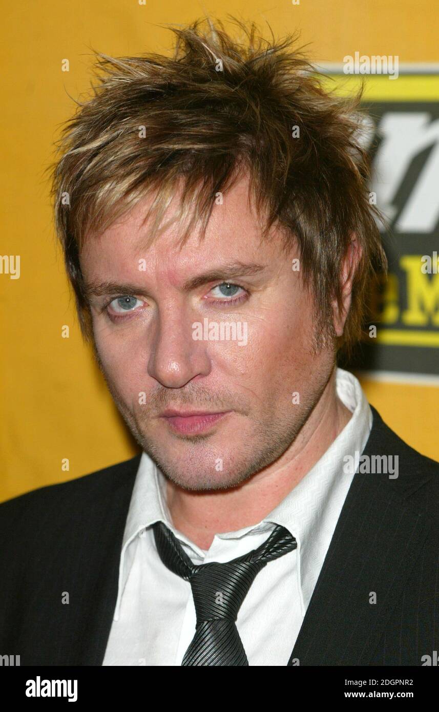 Simon Le Bon attending the MTV Europe music awards 2004 held in Rome ...