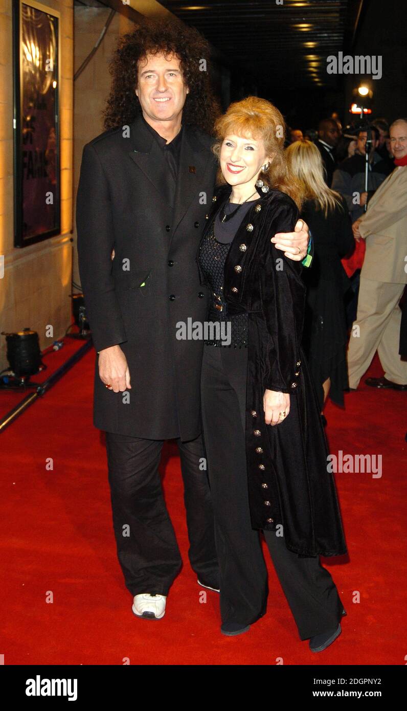 Brian May and Anita Dobson attending the 'UK Music Hall Of Fame final ...