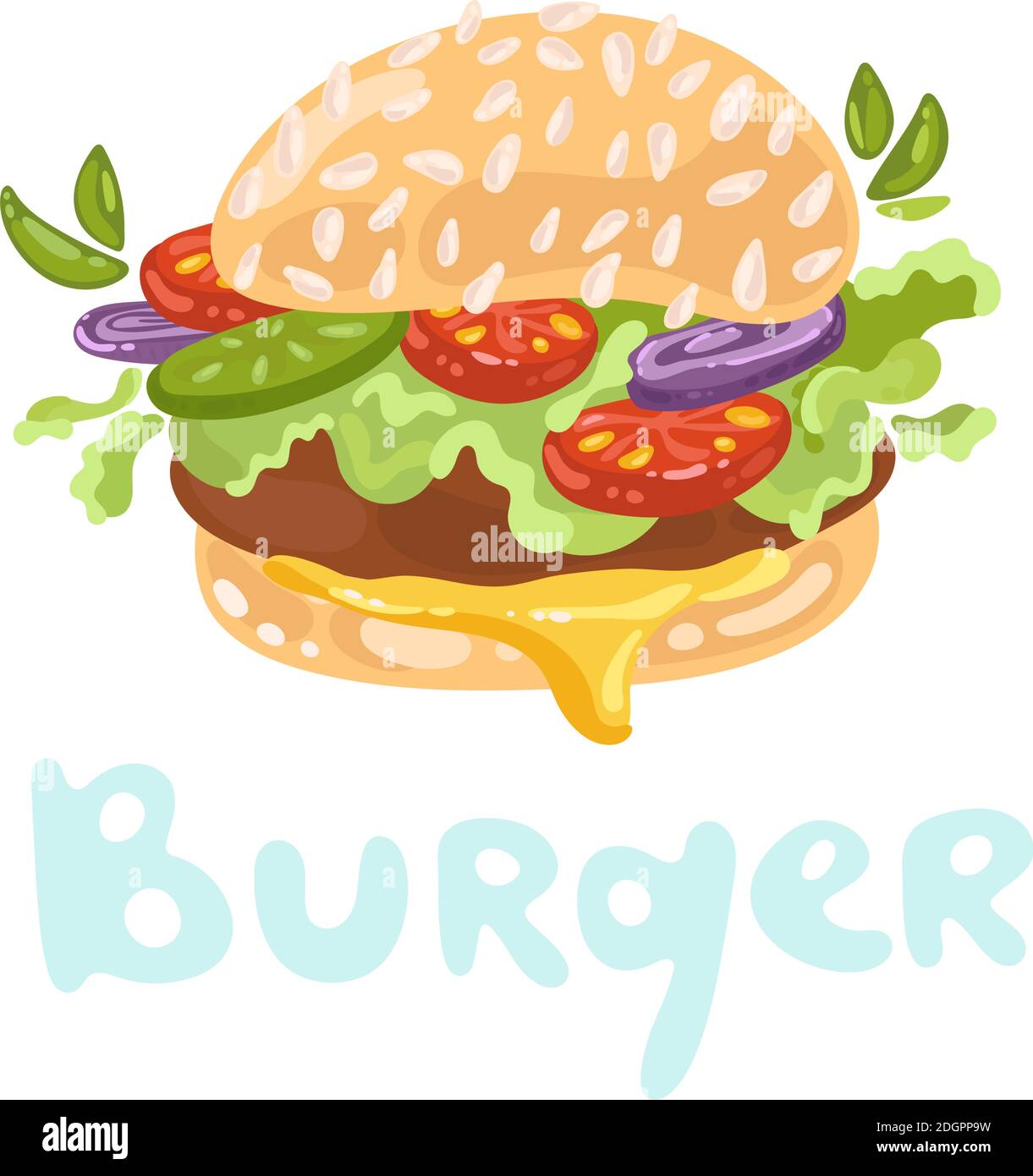 American Cheeseburger. Burger ingredients. Jumping burger ads. Fast ...