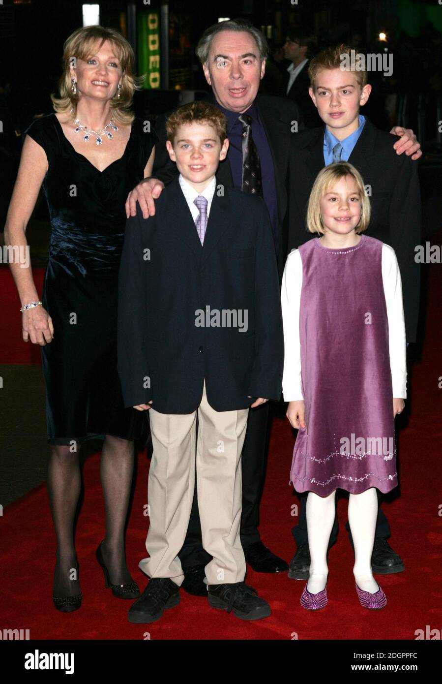 Andrew Lloyd Webber and family arriving at the World Premiere of Andrew ...