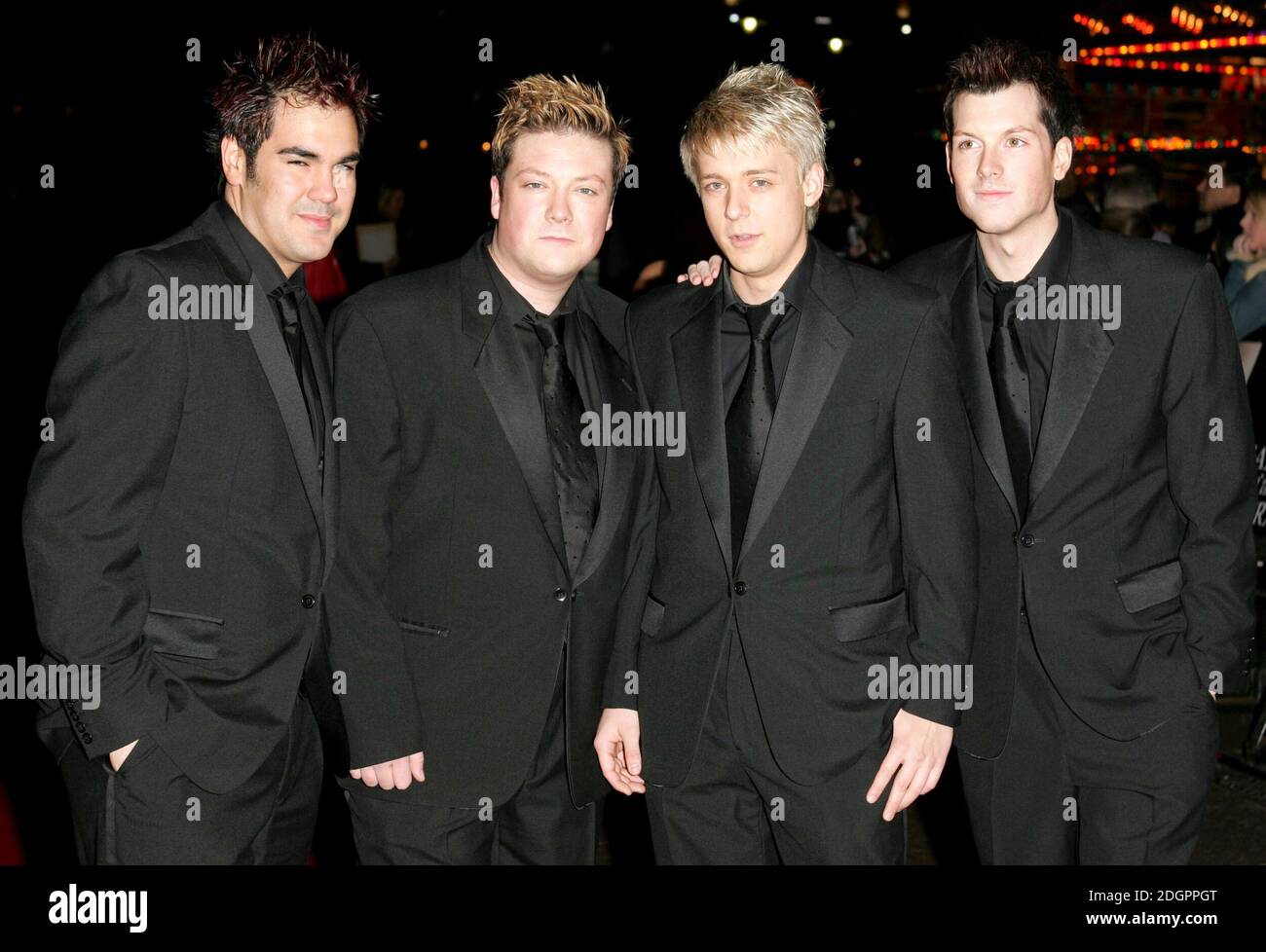 Boyband G4 arriving at the World Premiere of Andrew Lloyd Webber's The ...