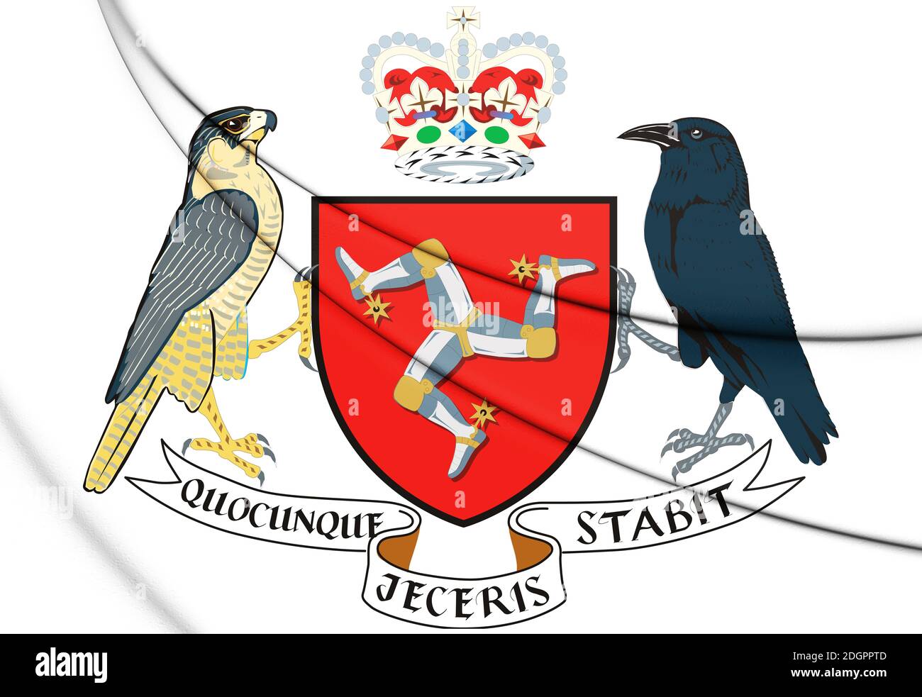Banner flag isle man Cut Out Stock Images & Pictures - Alamy