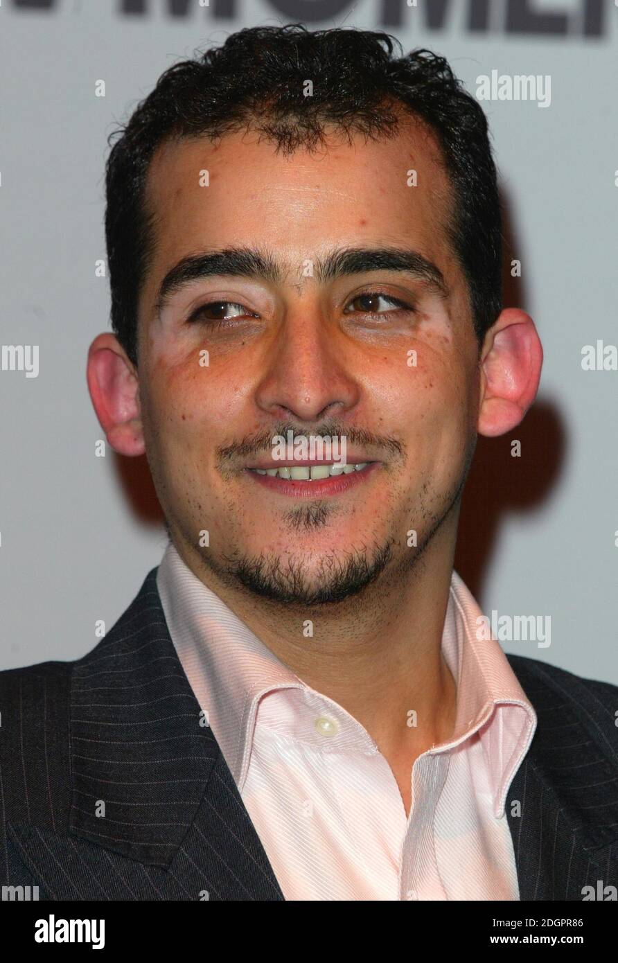 Eastenders star Nabil Elouahabi arriving at the 2004 TV Moments, BBC ...
