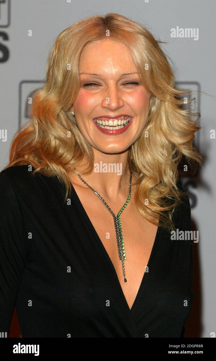 Emma Noble arriving at the 2004 TV Moments, BBC Television Centre ...